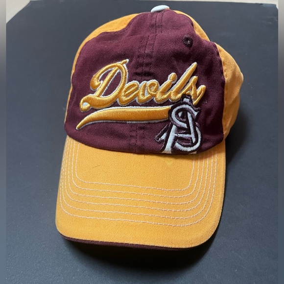 Accessories | Arizona State Devils Strap Back Athletics Maroon And Gold ...